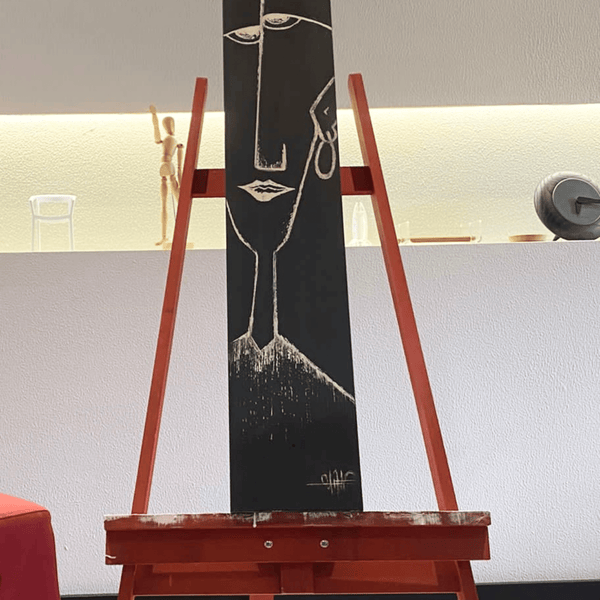 Handmade Charcoal Painting – P E S H C E